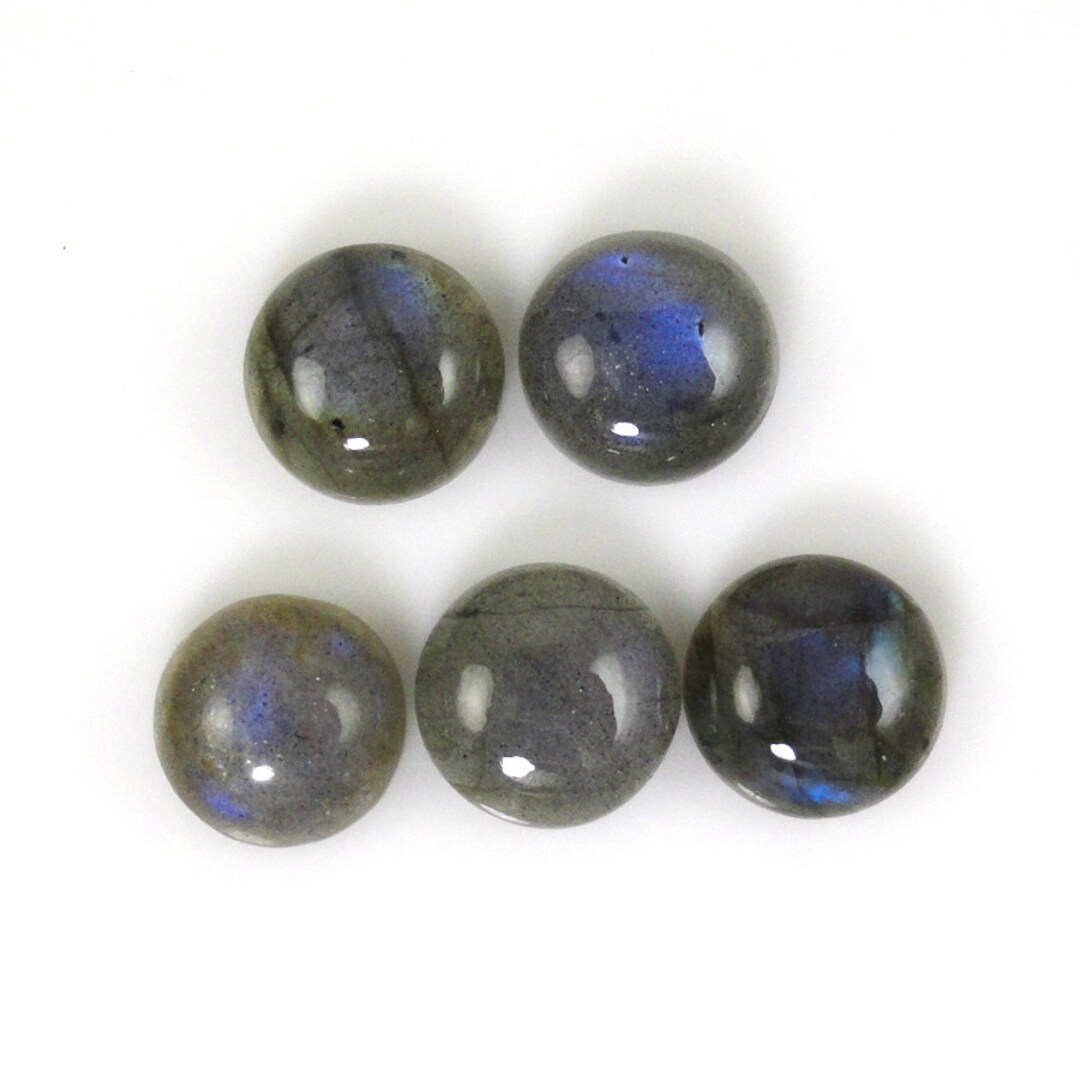 Labradorite Cab Round Shape 11x11mm Approximately 24 Carat, Spectral ...