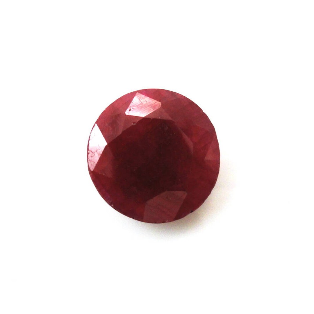 Dyed Ruby Round Shape 15x15mm Approximately 14 Carat, July Birthstone ...