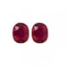 Madagascar Ruby Oval 12x10x5.5mm Approximately 11 Carat Matching Pair ...