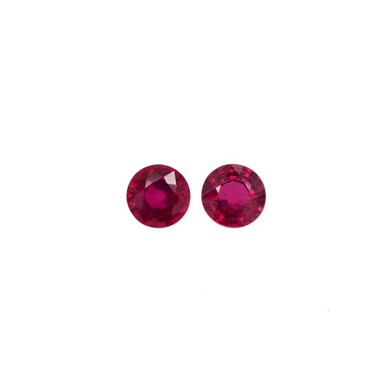 Madagascar Ruby Round 6mm Approximately 2.50 Carat Matching - Etsy