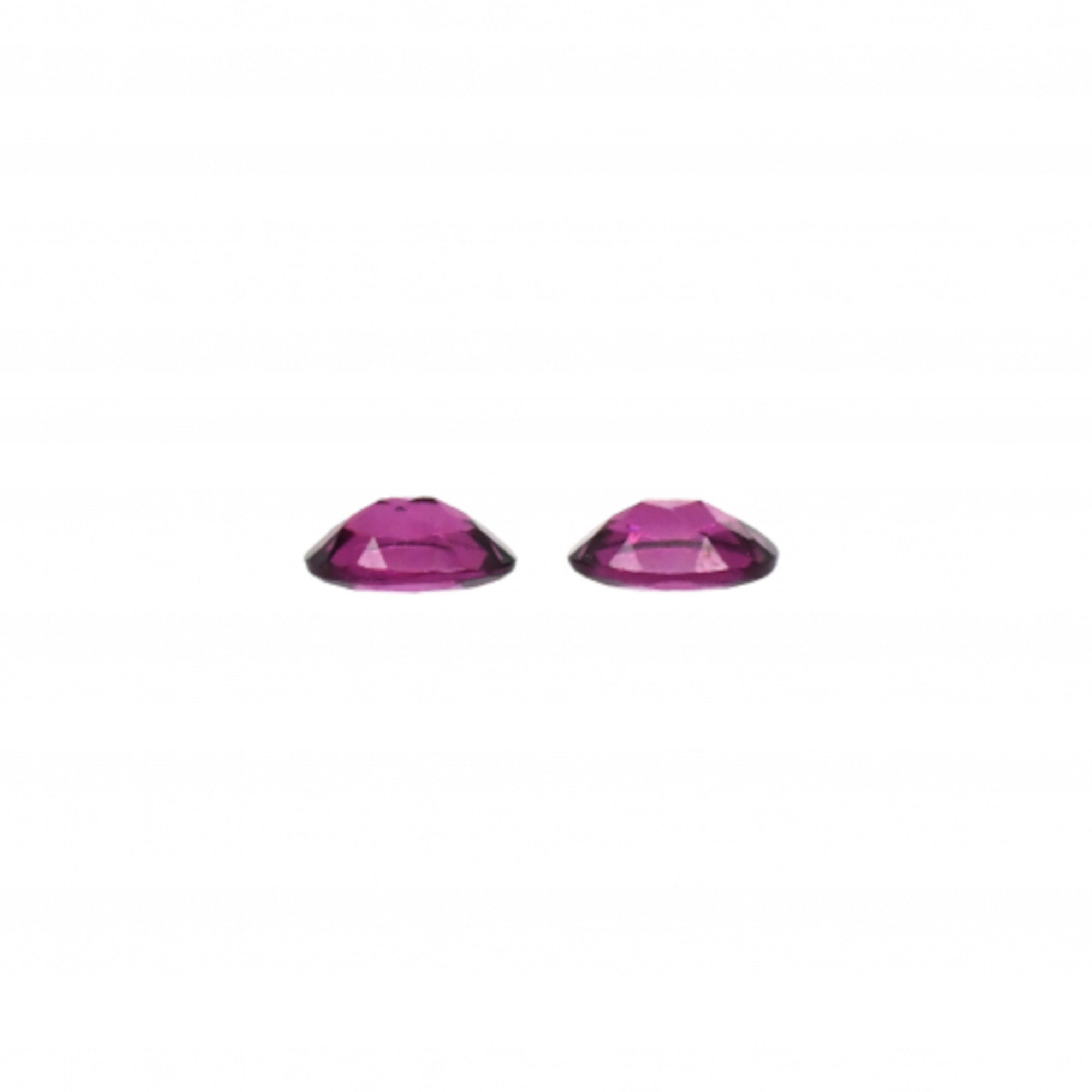 Raspberry Garnet Oval 7x5mm Approximately 1.70 Carat Matching Pair ...