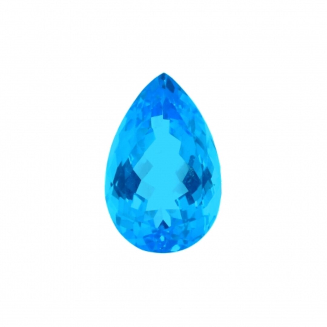 Swiss Blue Topaz Pear Shape 16x10.5mm Approximately 9 Carat Single ...