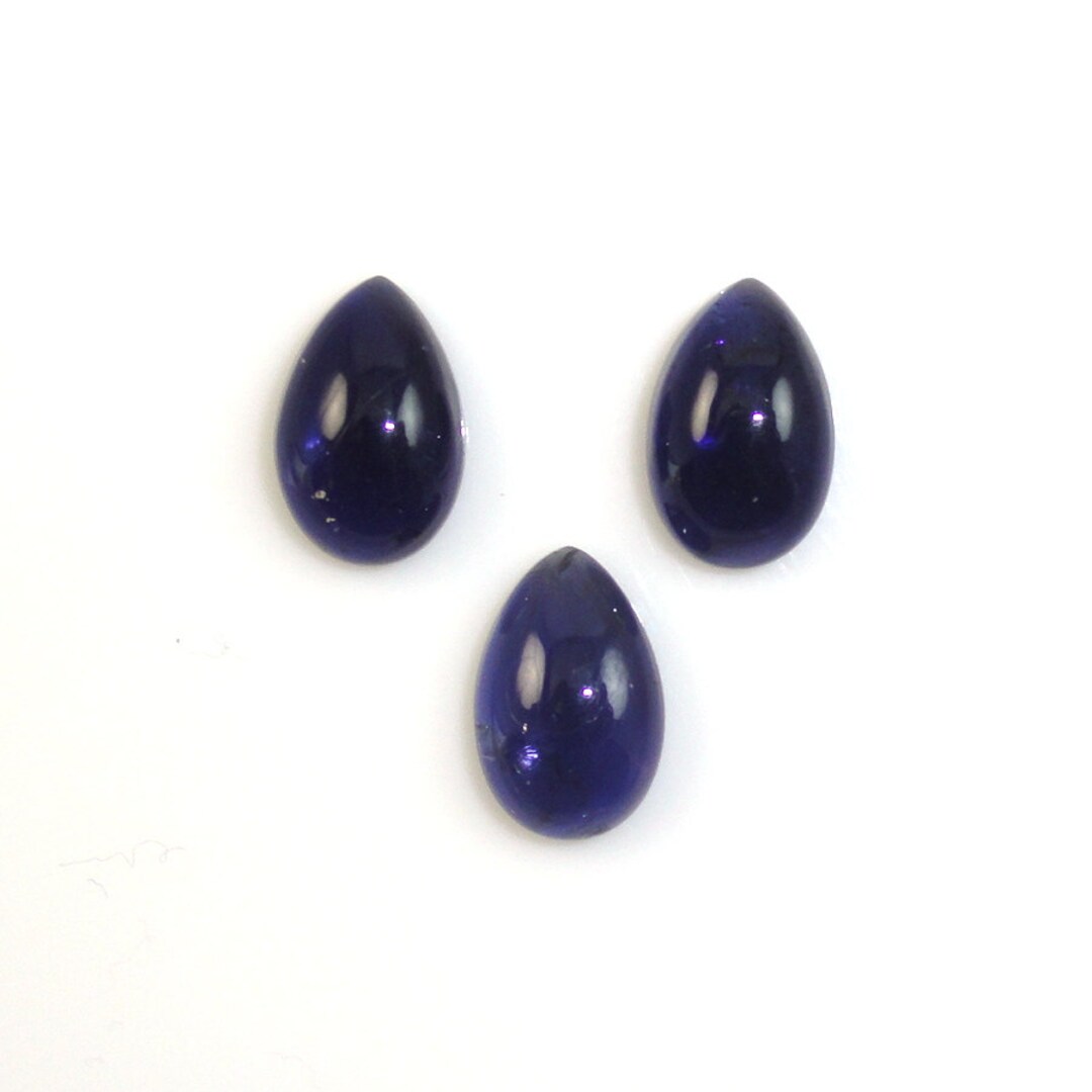 Iolite Pear Shape Cab 14x9mm Approximately 15 Carat, Water Sapphire ...