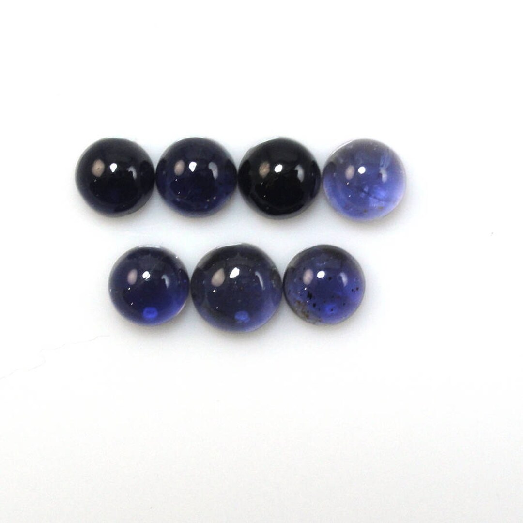 Iolite Cab Round Shape 7x7mm Approximately 10 Carat, Variety of ...