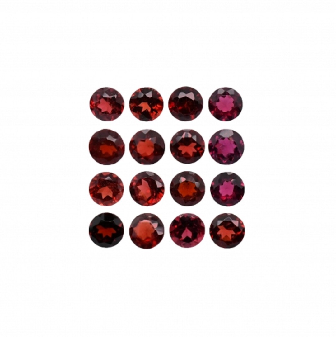 Red Garnet Round Shape 4.1mm Approximately 5 Carat, Cinnamon Stone ...