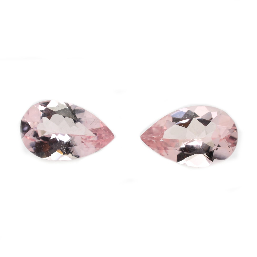 Cor-De-Rosa Morganite peervorm 8x5mm ongeveer 1,32 karaat bijpassend ...
