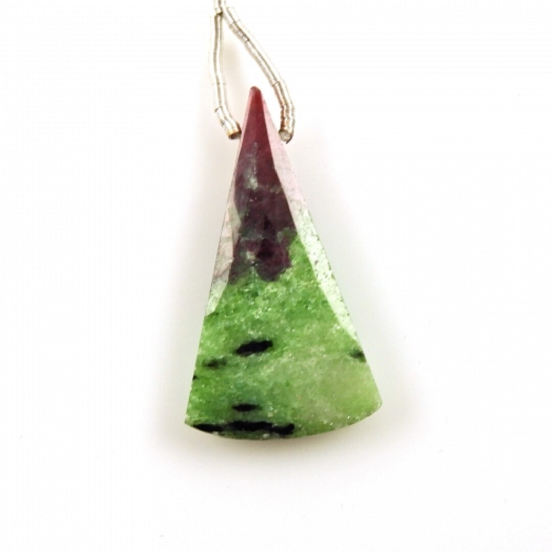 Ruby Zoisite Drop Conical Shape 37x20mm Drilled Bead Single Pendant ...