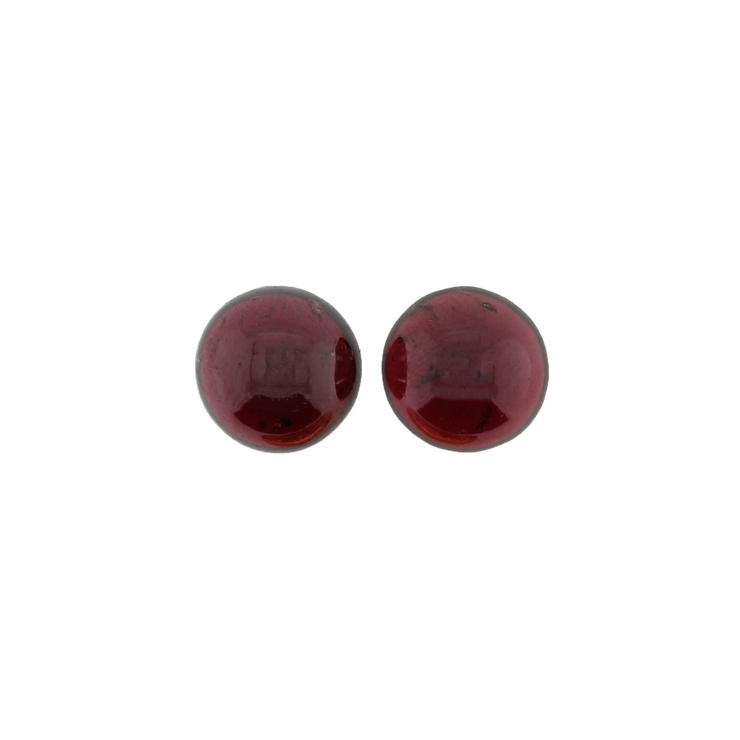 Red Garnet Cab Round 11mm Approximately 10 Carat, January Birthstone ...