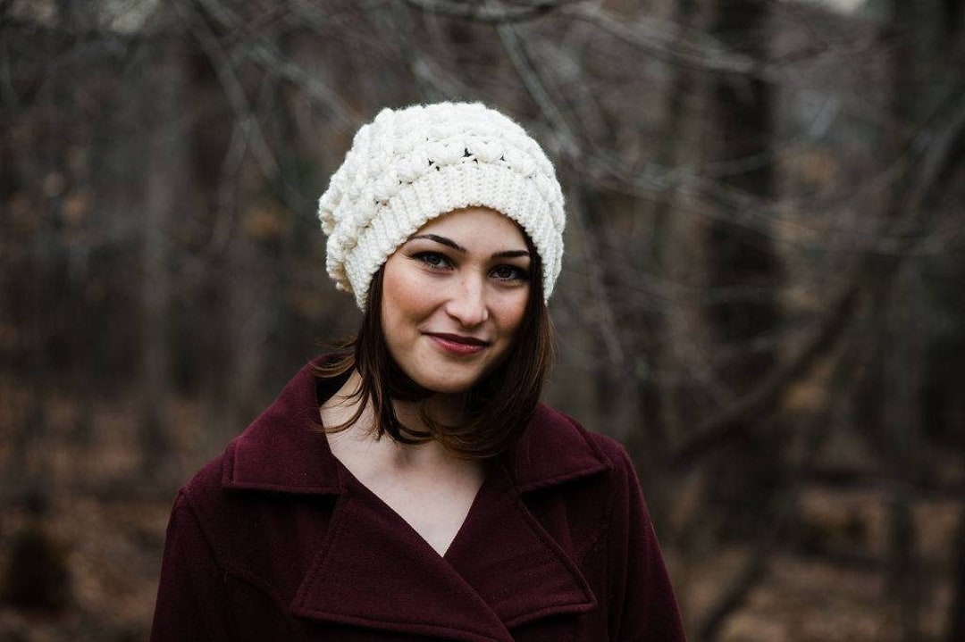 Slouchy Winter Hat for Women - Crochet Girls Slouchy Beanie - Teen Fall ...