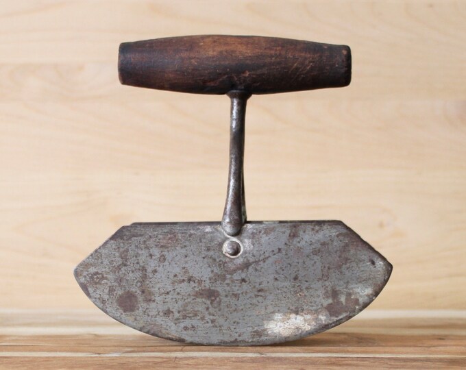 1900's Double Blade Chopper With Wood Handle - Etsy