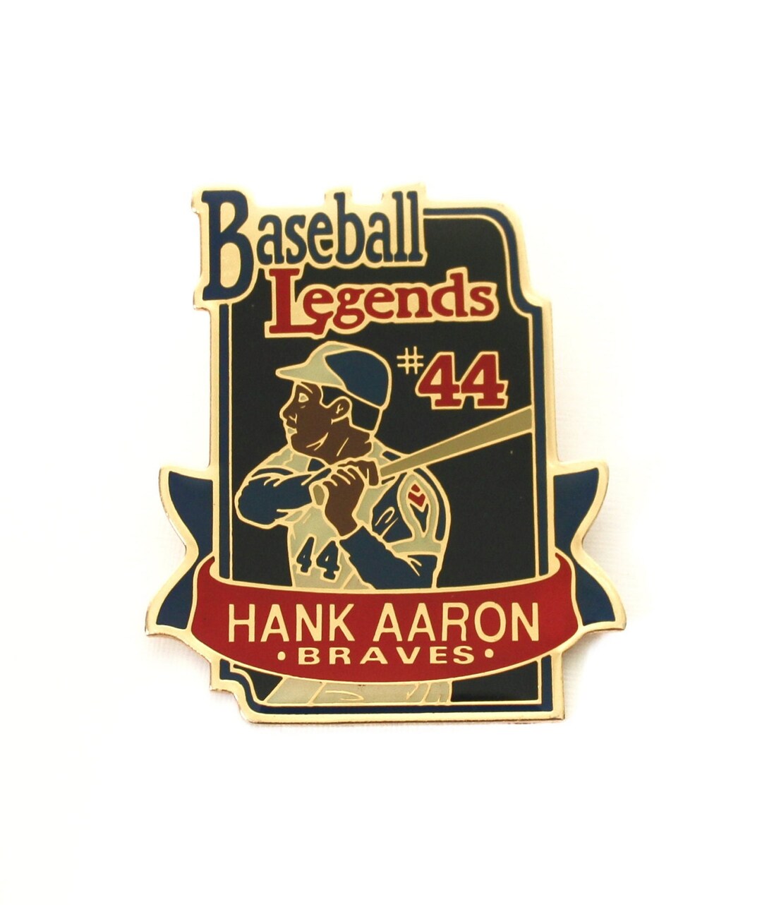 Original Hank Aaron #44 Baseball Legends Collector's Pinback. MLB ...
