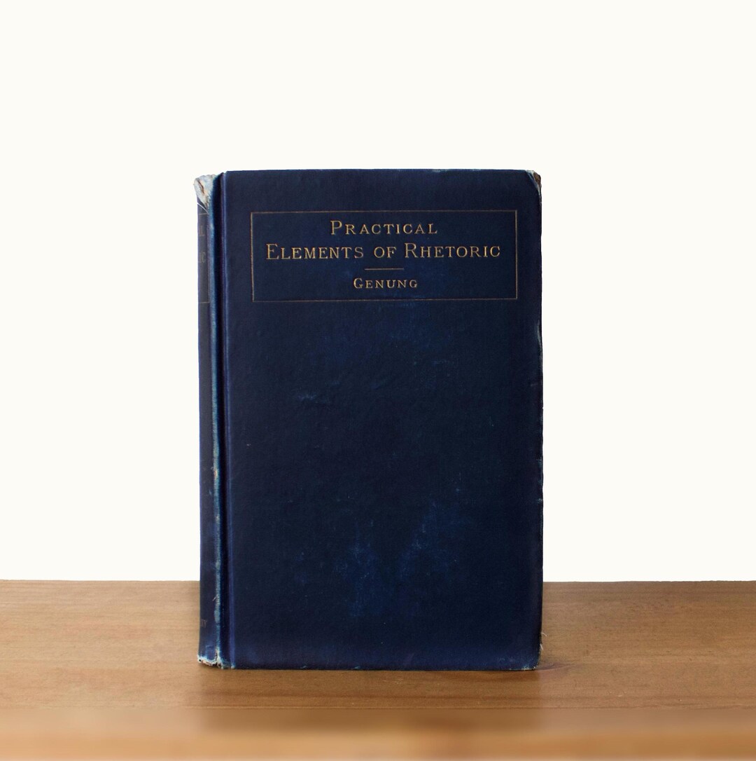 Antique Rhetoric Book: John Genung, 1888 - Etsy
