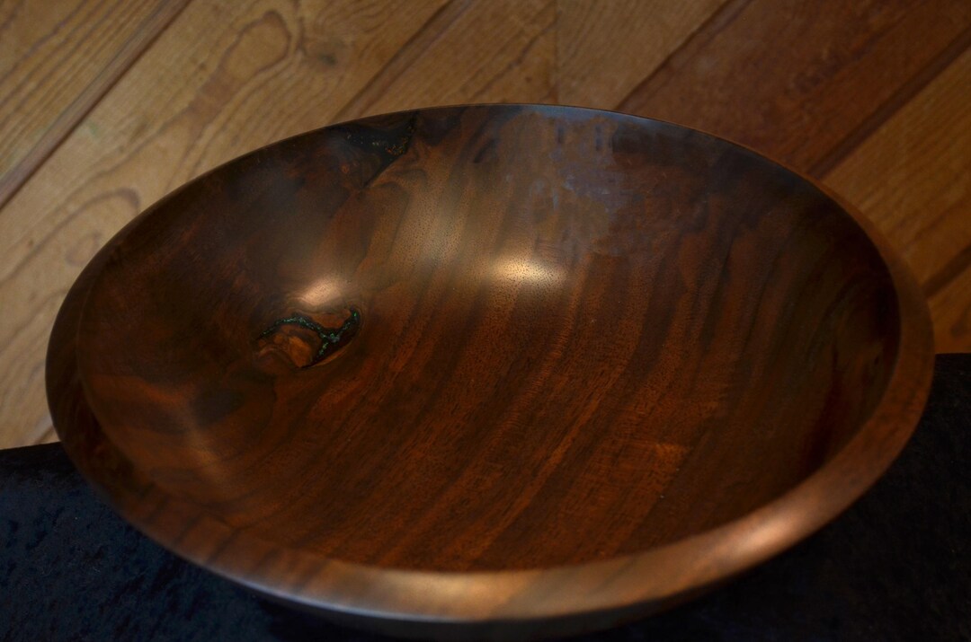 Walnut Salad Bowl, Walnut Fruit Bowl, Wooden Salad Bowl, Wooden Bowl ...