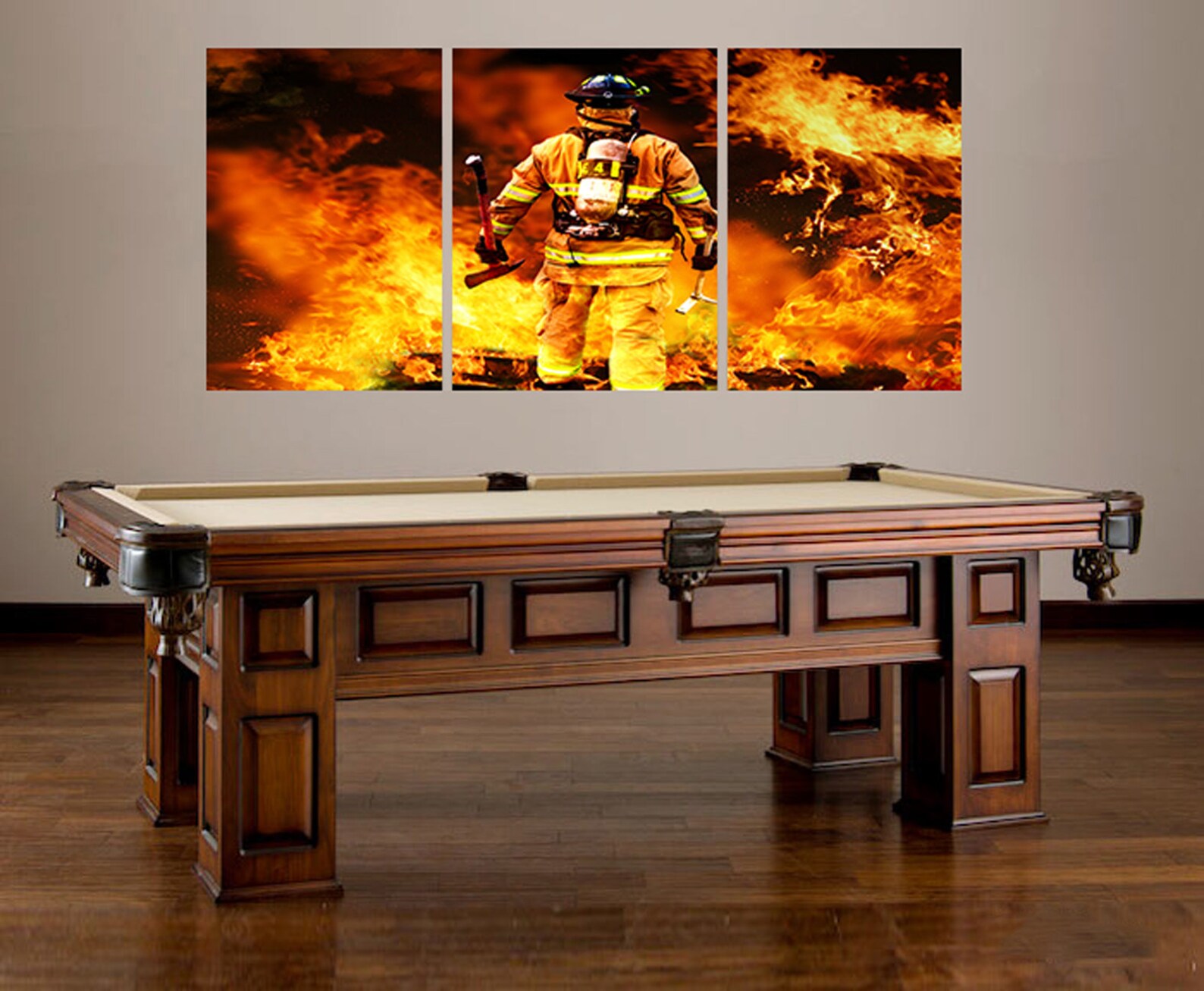 Fire Fight and Flames Wall Art | Etsy