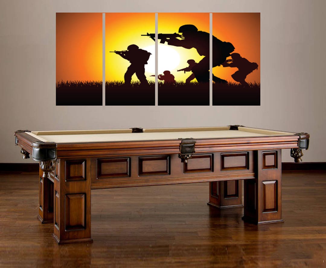 Military Men in the Field Wall Art - Etsy