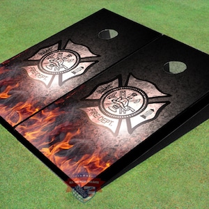 Custom Corn Hole Fire Department General Graphic Cornhole Boards - Etsy