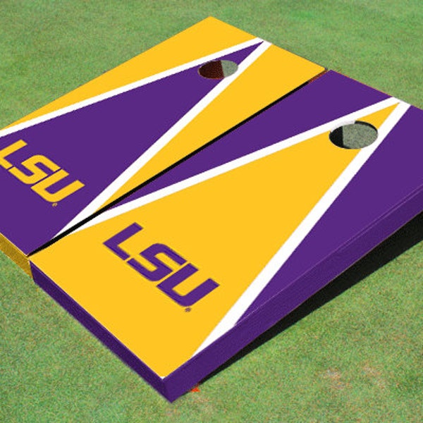 Lsu Cornhole Board Skins - Etsy