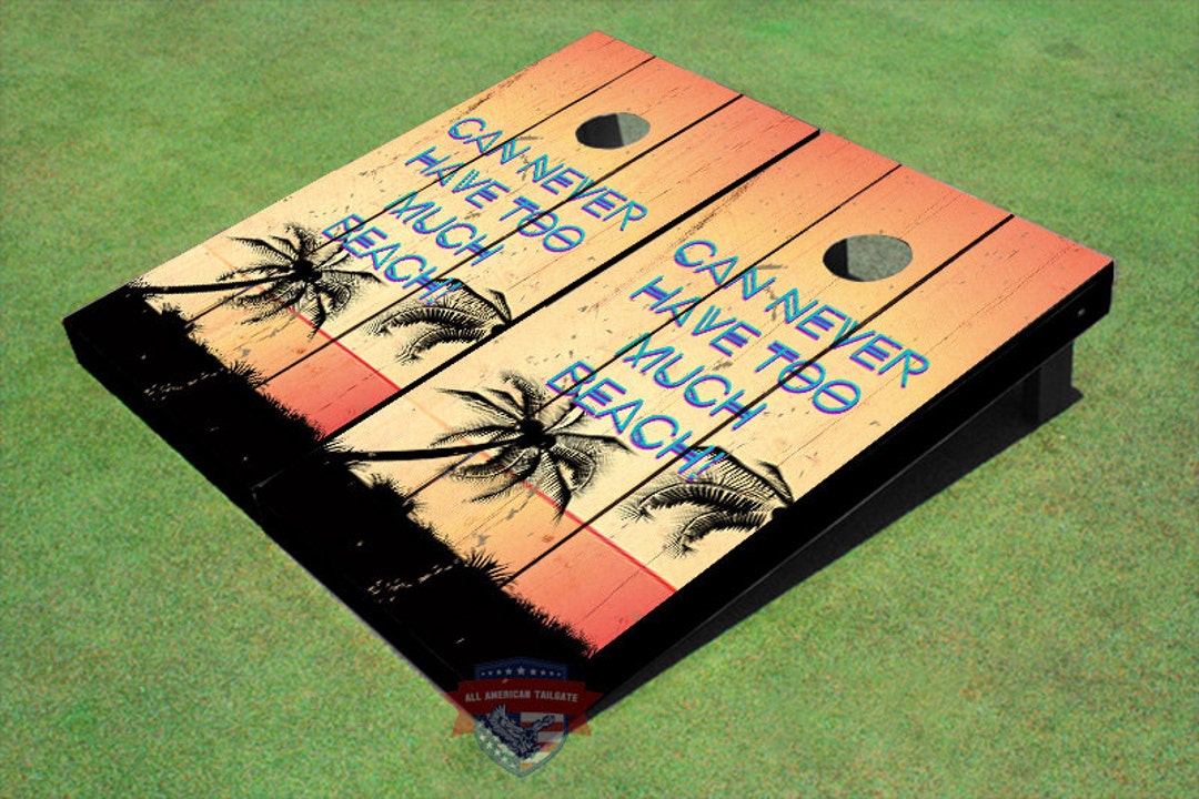 Custom Corn Hole Beach Sunset #2 Graphic Cornhole Boards - Etsy