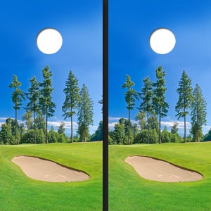 Custom Corn Hole Golf Course Bunker Graphic Cornhole Boards - Etsy