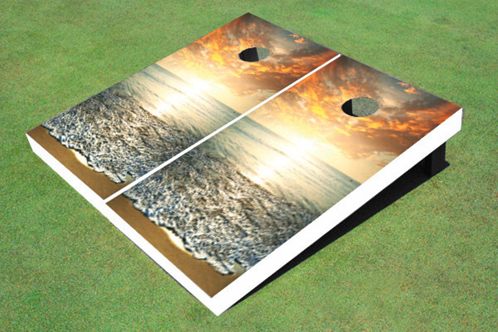 Custom Corn Hole Sunset Cornhole Boards - Etsy