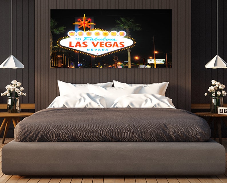 Las Vegas Sign Wall Art - Etsy