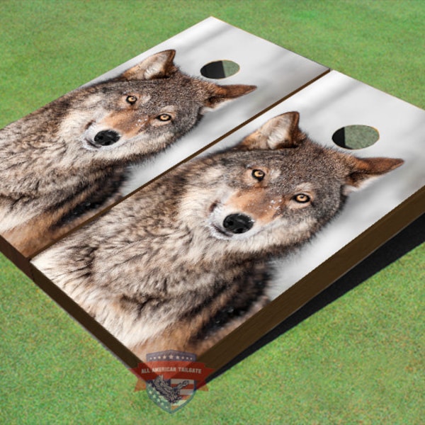 Cornhole Boards Wolf Wraps - Etsy