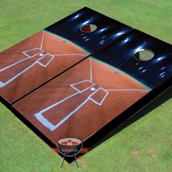 Baseball Cornhole - Etsy