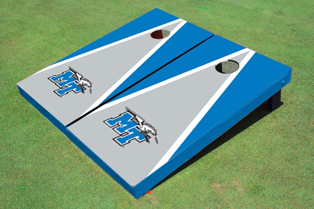 Middle Tennessee State University Gray and Blue Matching Triangle ...