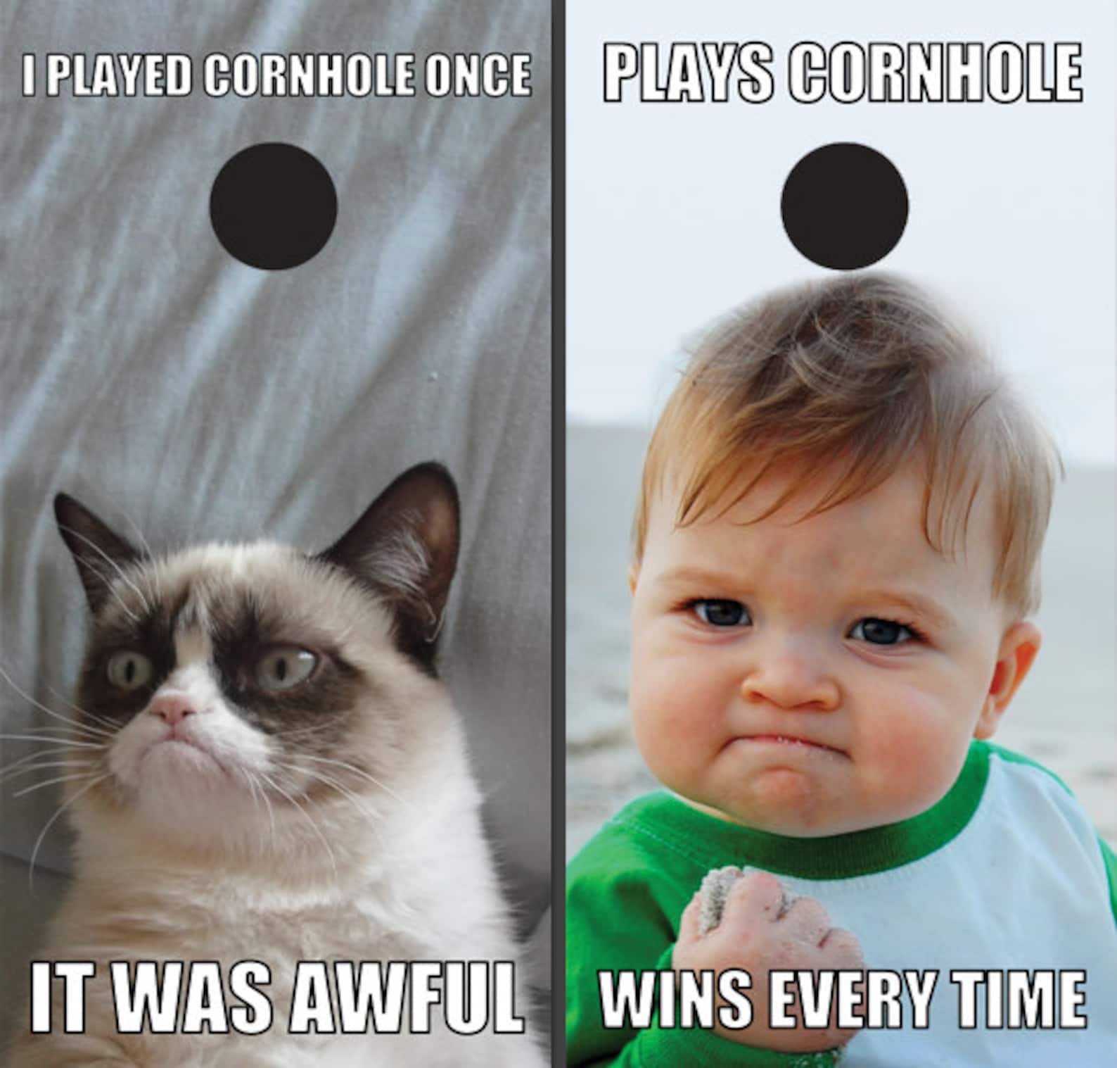 Custom Corn Hole Awful-Sucess Graphic Cornhole Boards | Etsy