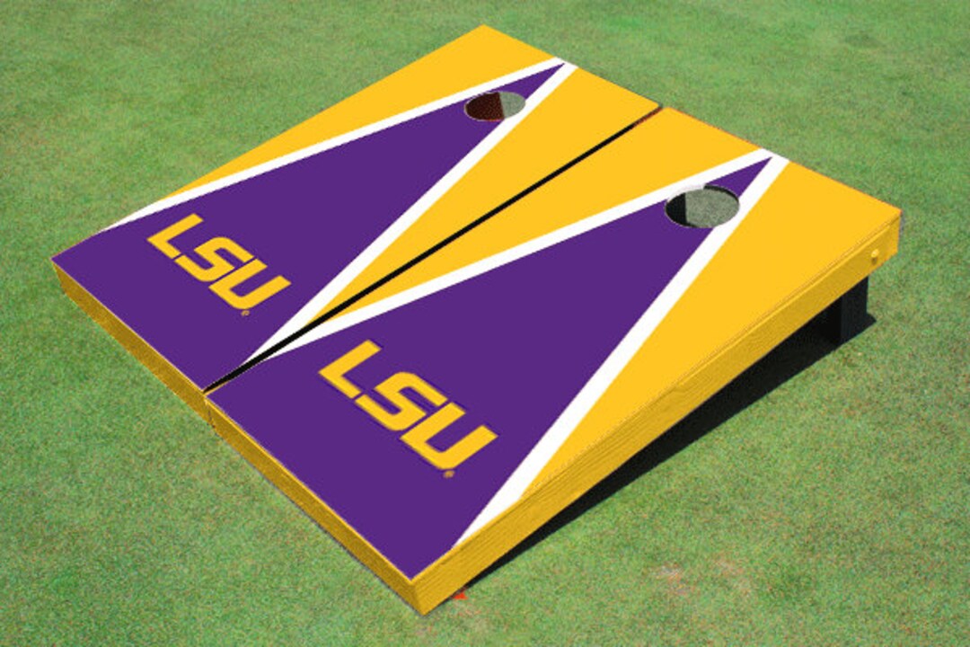 Louisiana State University LSU Purple and Gold Matching Triangle ...