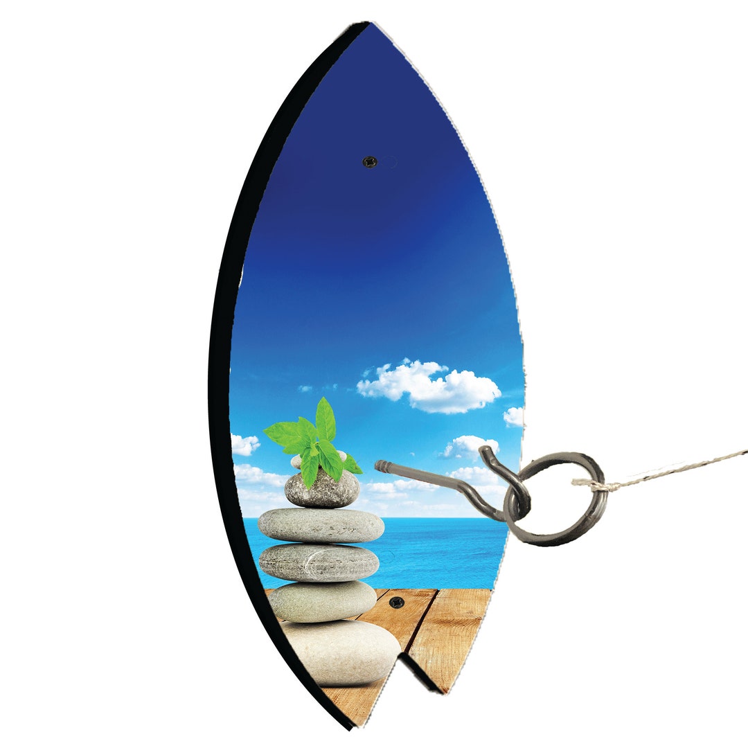 Beach Pebbles Surf Board Shape Hook and Ring Toss Lawn Game - Etsy