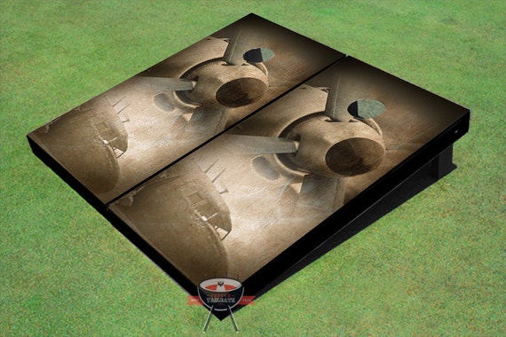 Custom Corn Hole Retro Plane 2 Graphic Cornhole Boards - Etsy
