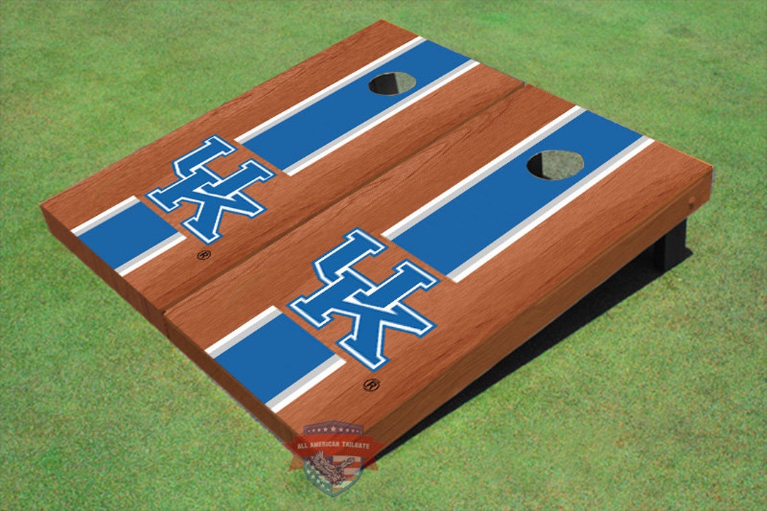 Corn Hole NCAA University of Kentucky Blue Rosewood Matching Long ...