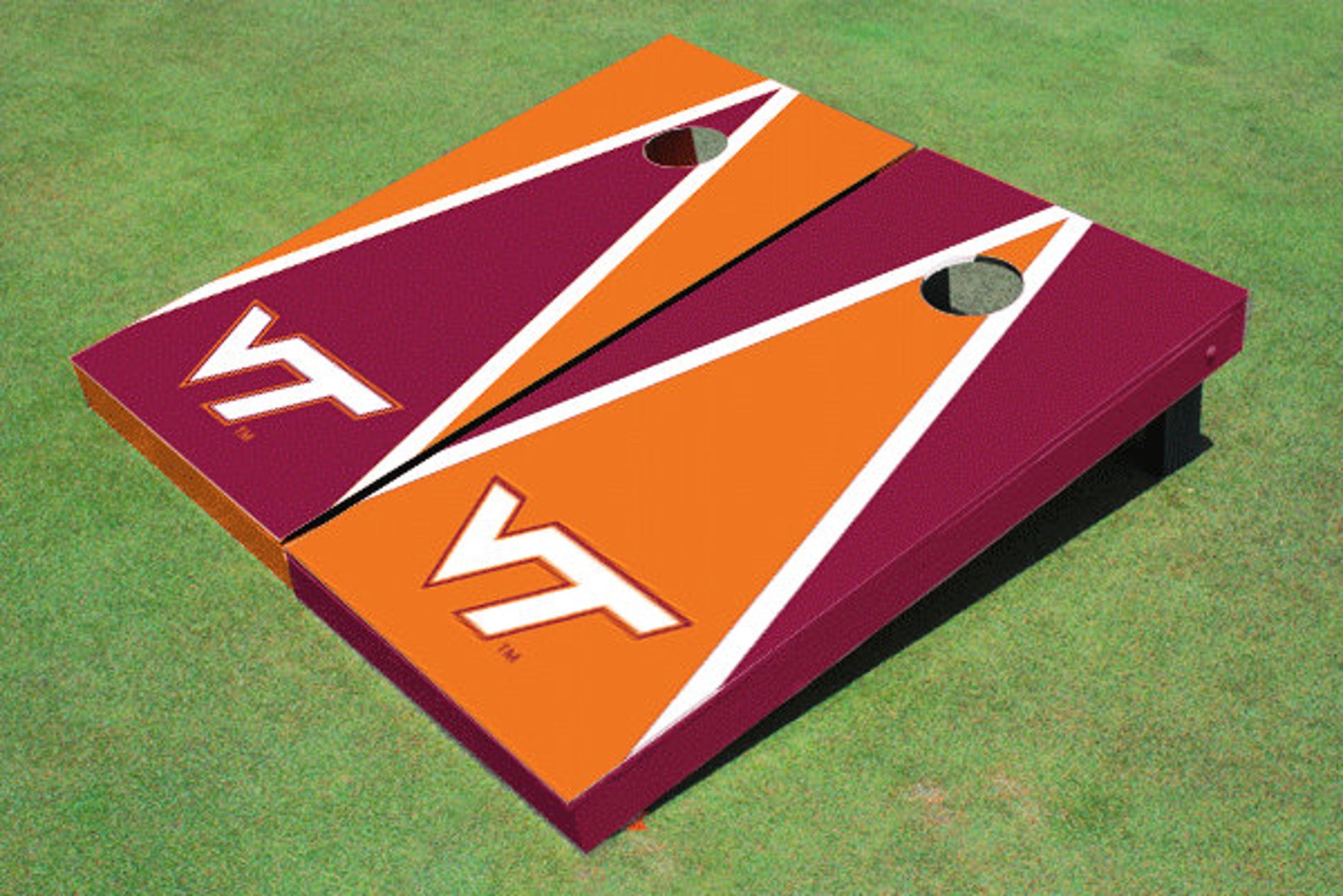 Virginia Tech Alternating Triangle Cornhole Boards | Etsy