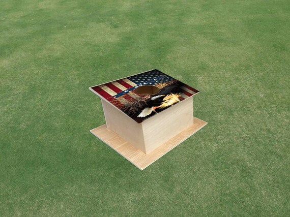 American Bald Eagle Cornhole Air Mail Box - Etsy