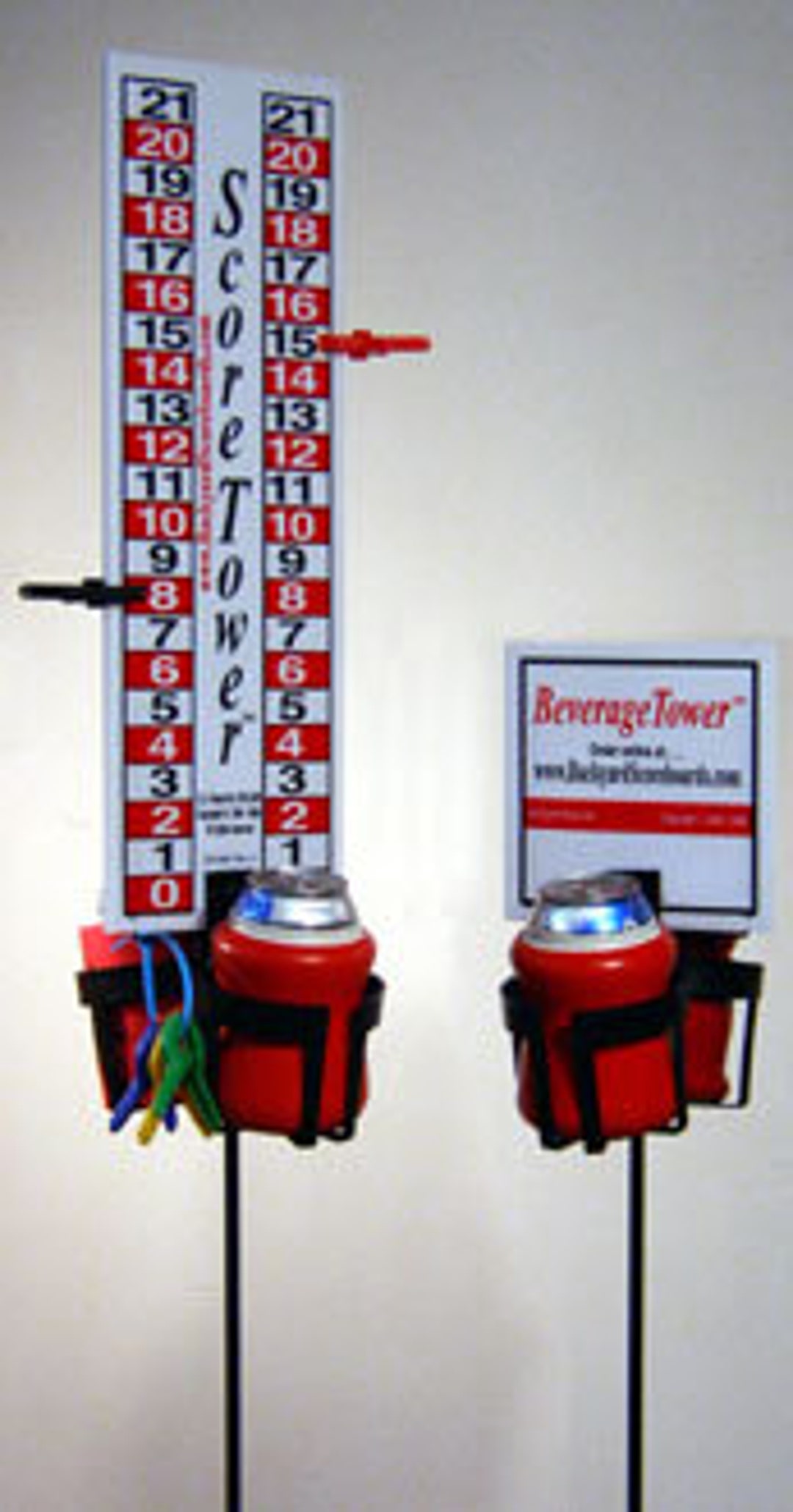 Combo Scoring Tower With 2 Beverage Holders Which Holds up to 4 Drinks ...