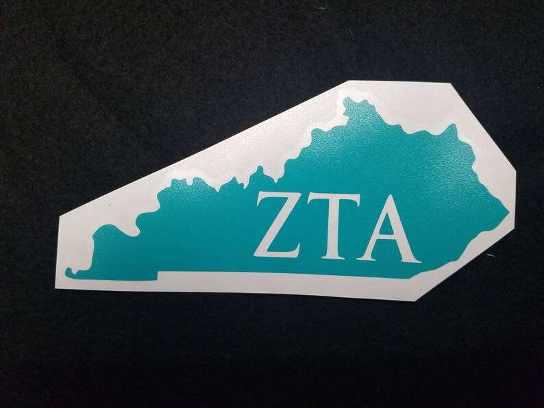 ZTA Your State Outline ZTA Window Decal ZTA State Decal - Etsy