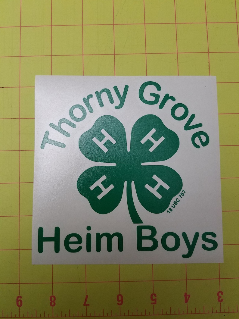 4-H Logo Decal - Etsy