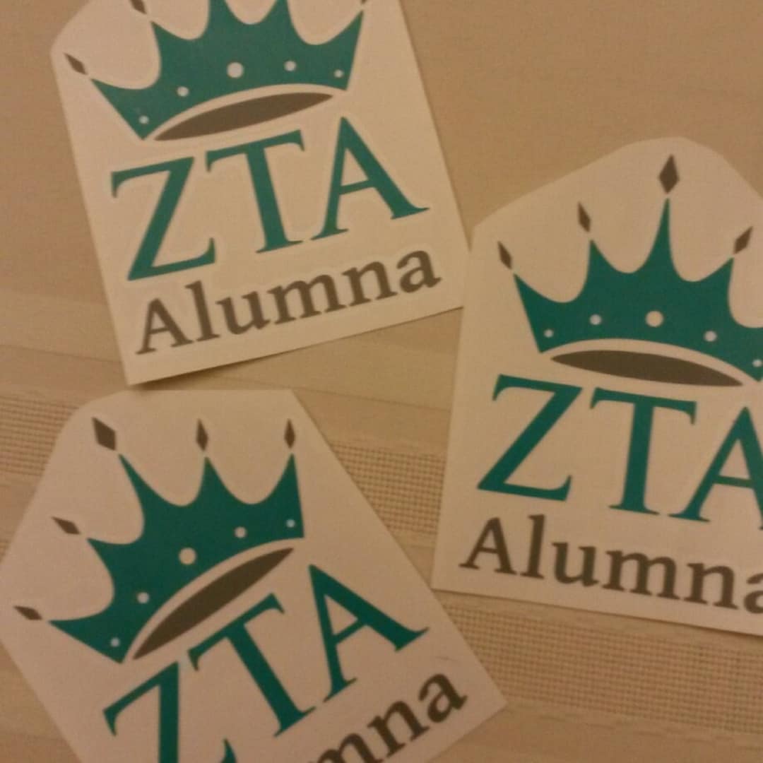 ZTA Alumna Window Decal - Etsy