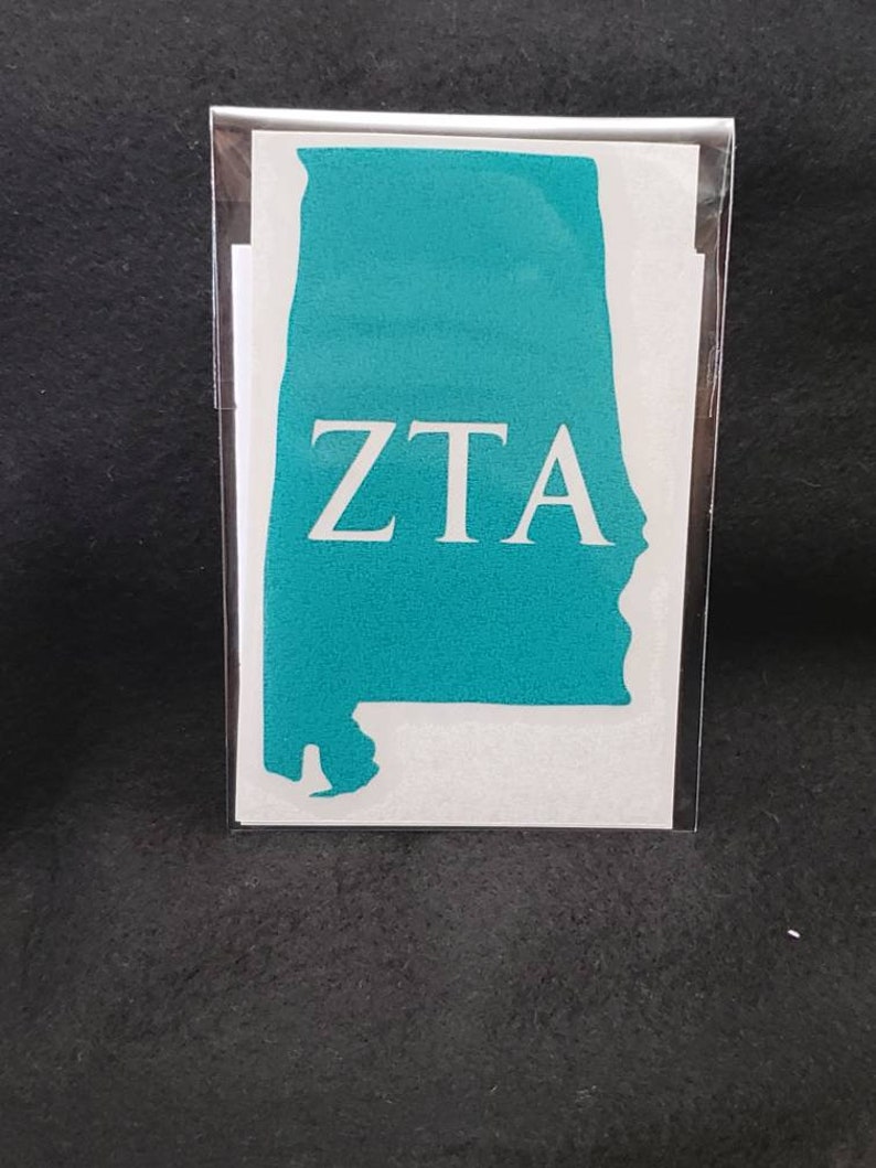 ZTA Your State Outline ZTA Window Decal ZTA State Decal - Etsy