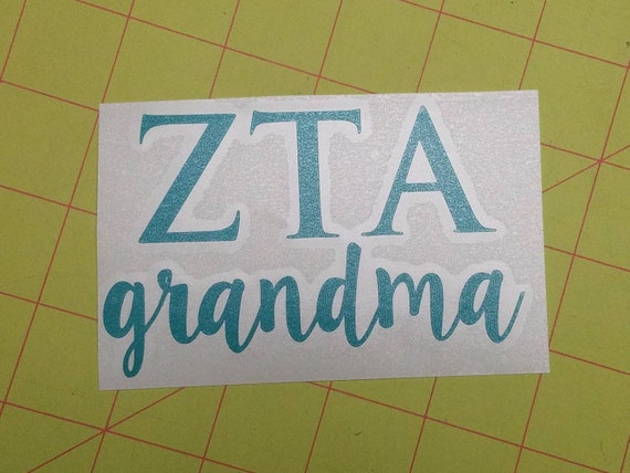 ZTA Grandma Decal Window Decal ZTA Decal Grandma Decal | Etsy