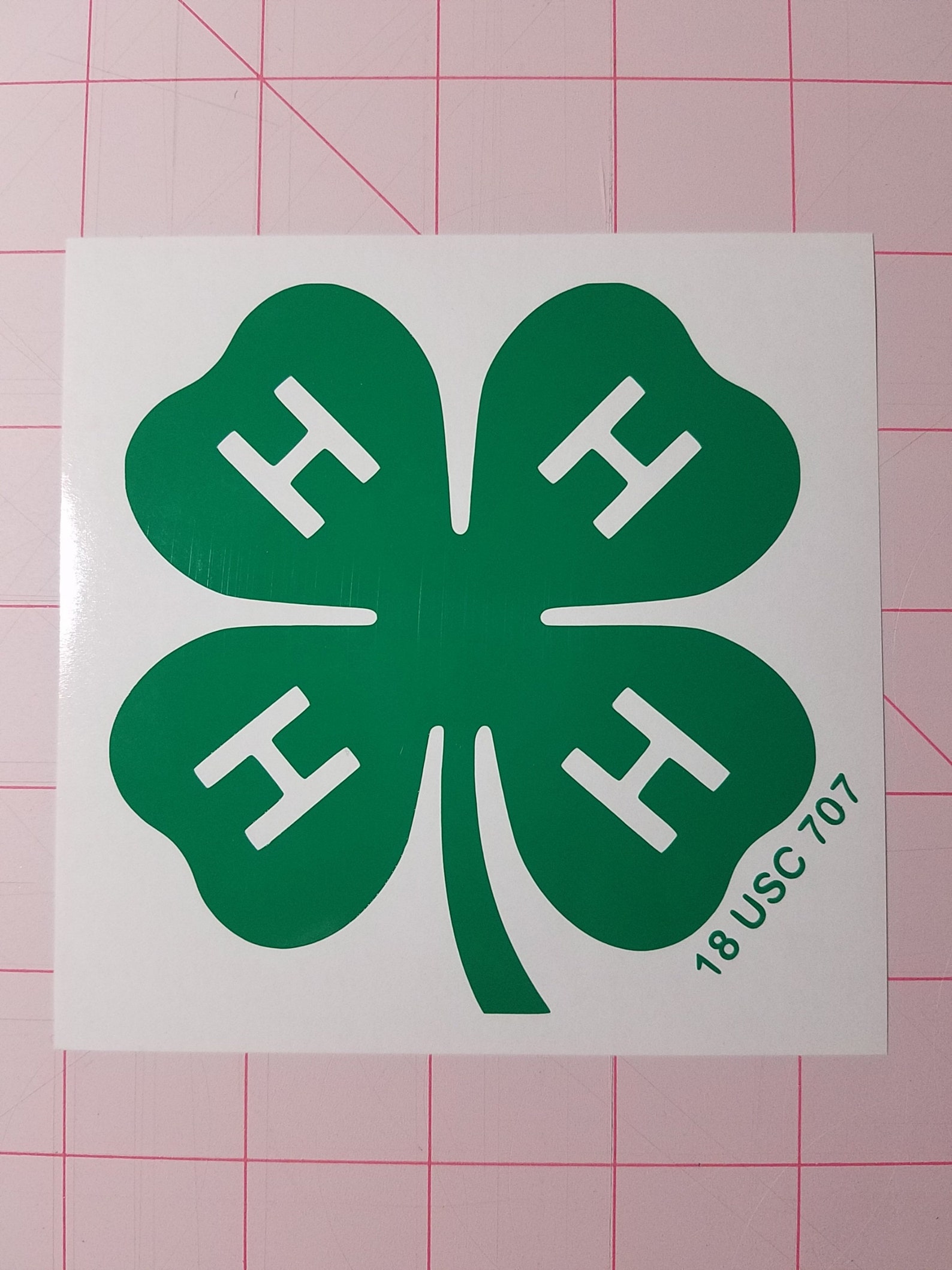 4-H Logo Decal - Etsy