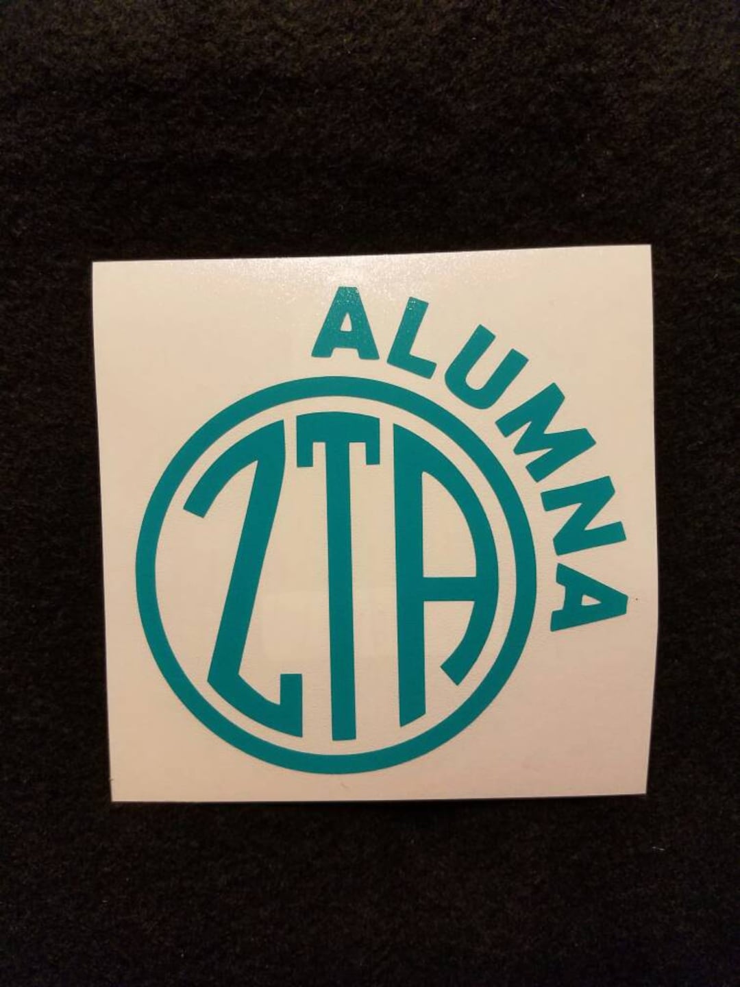 ZTA Circle Alumna Window Decal - Etsy