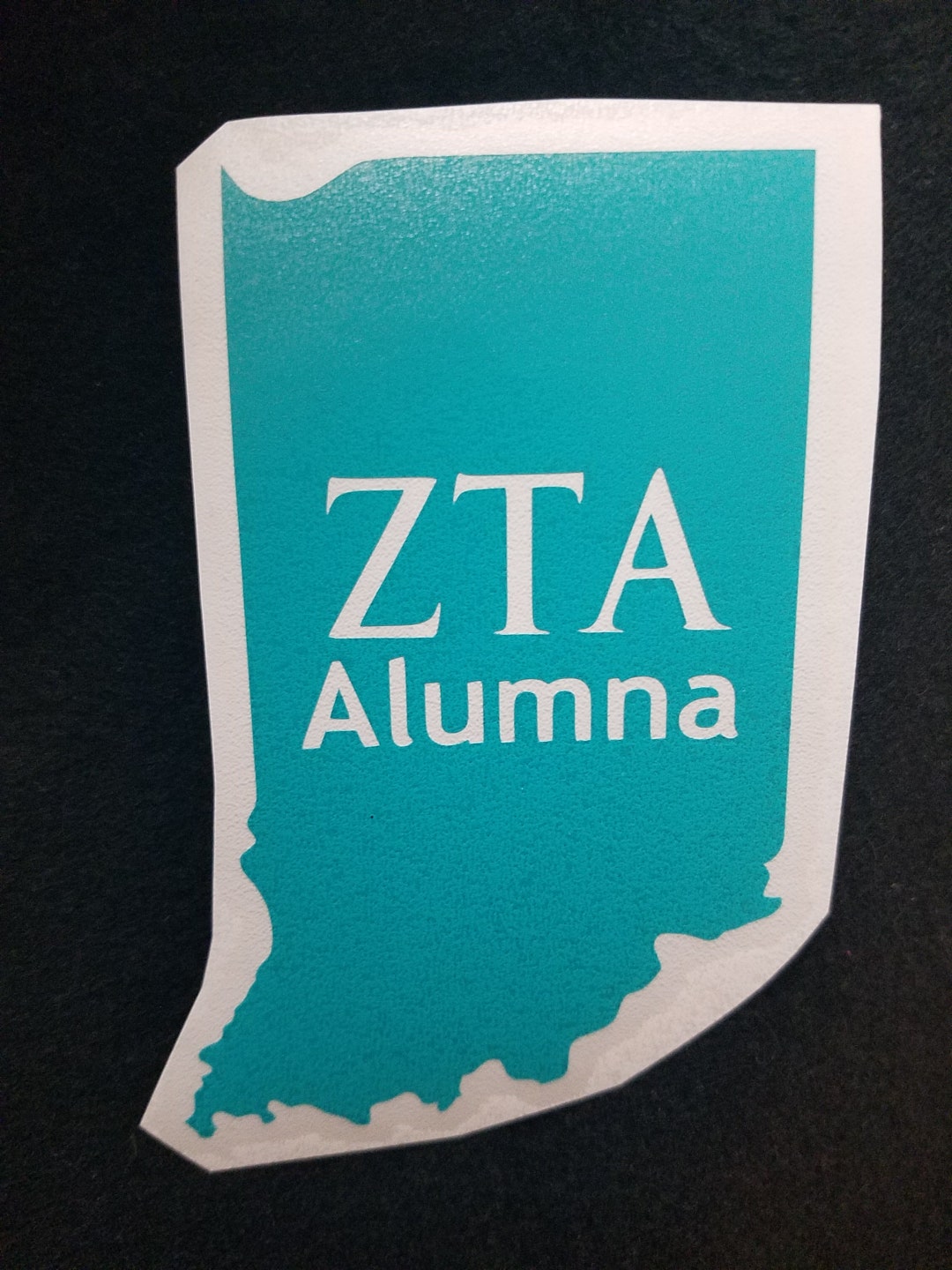 ZTA Alumna State, Alumna Window Decal, Alumna State Decal, Car Window ...