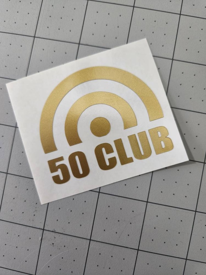 Archery 50 Club Decal, Archery Perfect Score, Archery Target - Etsy