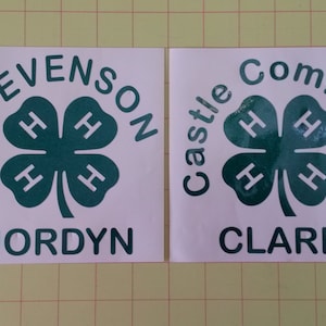 4-H Logo Decal - Etsy