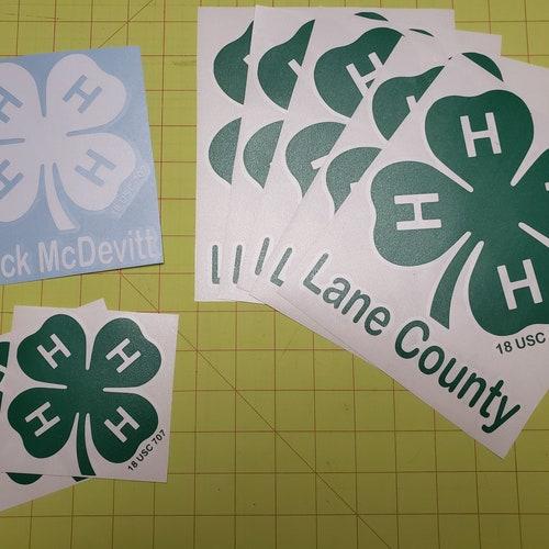 4-H Logo Decal - Etsy