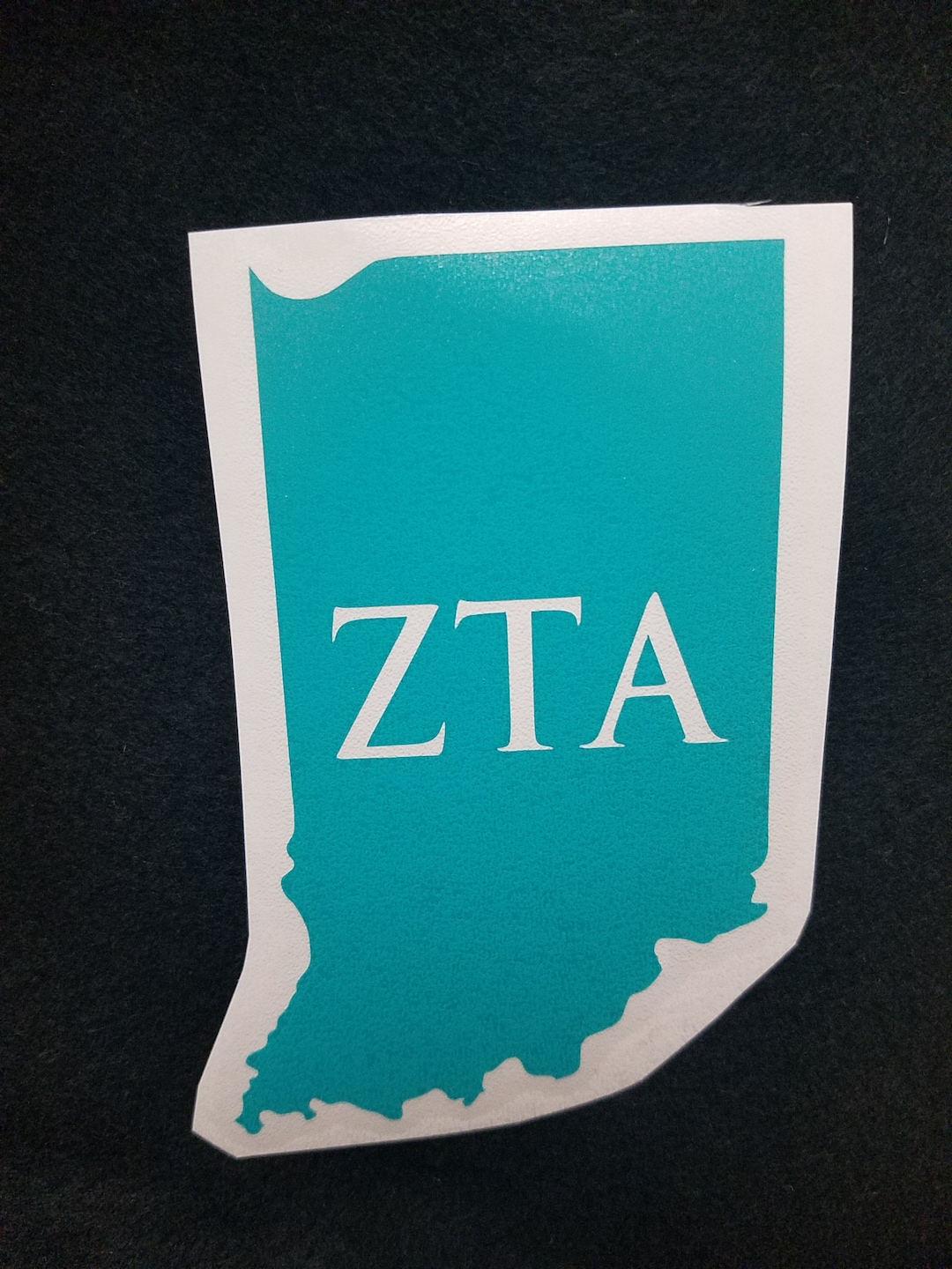 ZTA Your State Outline, ZTA Window Decal, ZTA State Decal, Zeta Decal ...