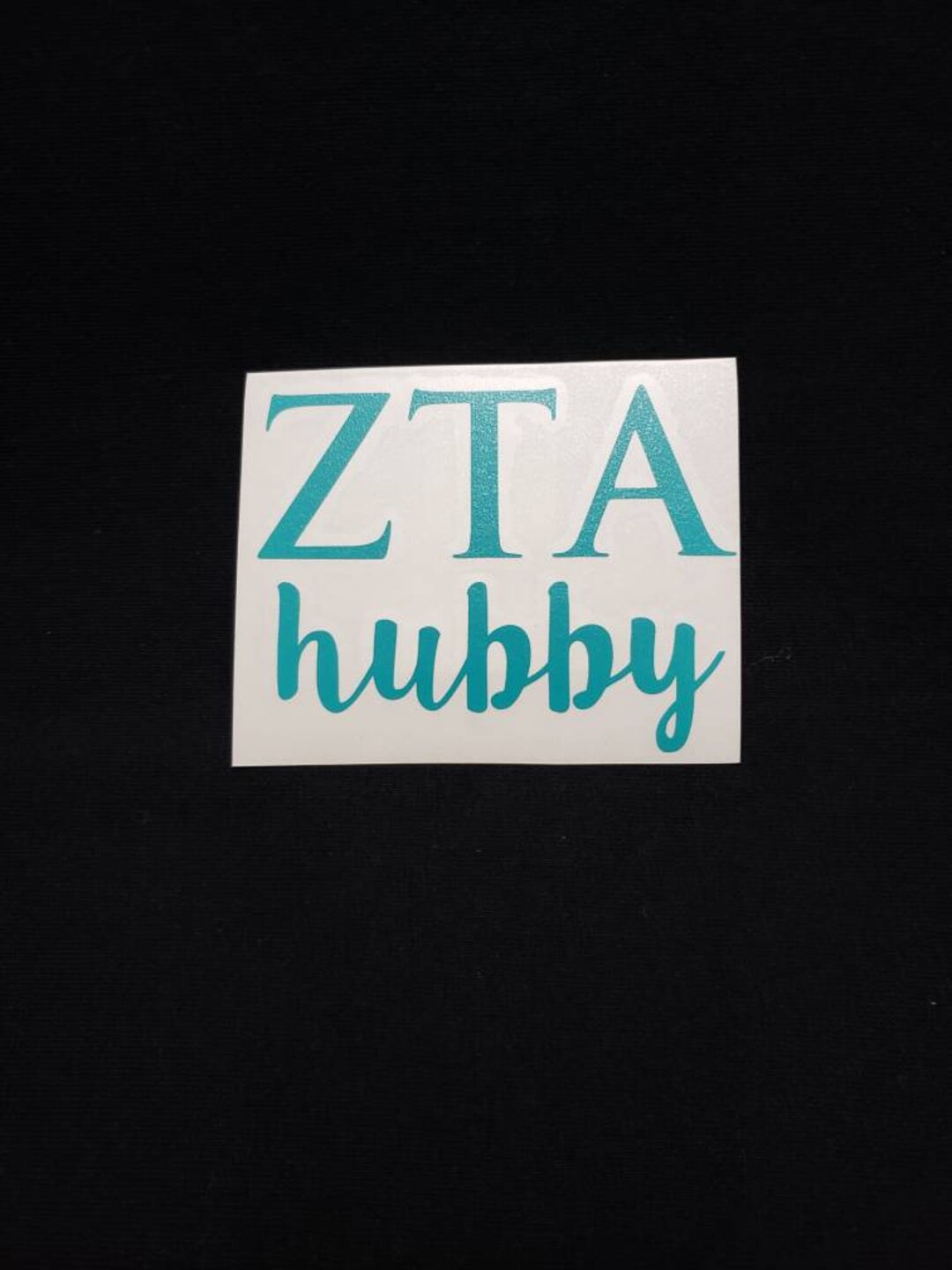 ZTA Hubby Decal, Window Decal, ZTA Decal, Hubby Decal, Sorority Hubby ...