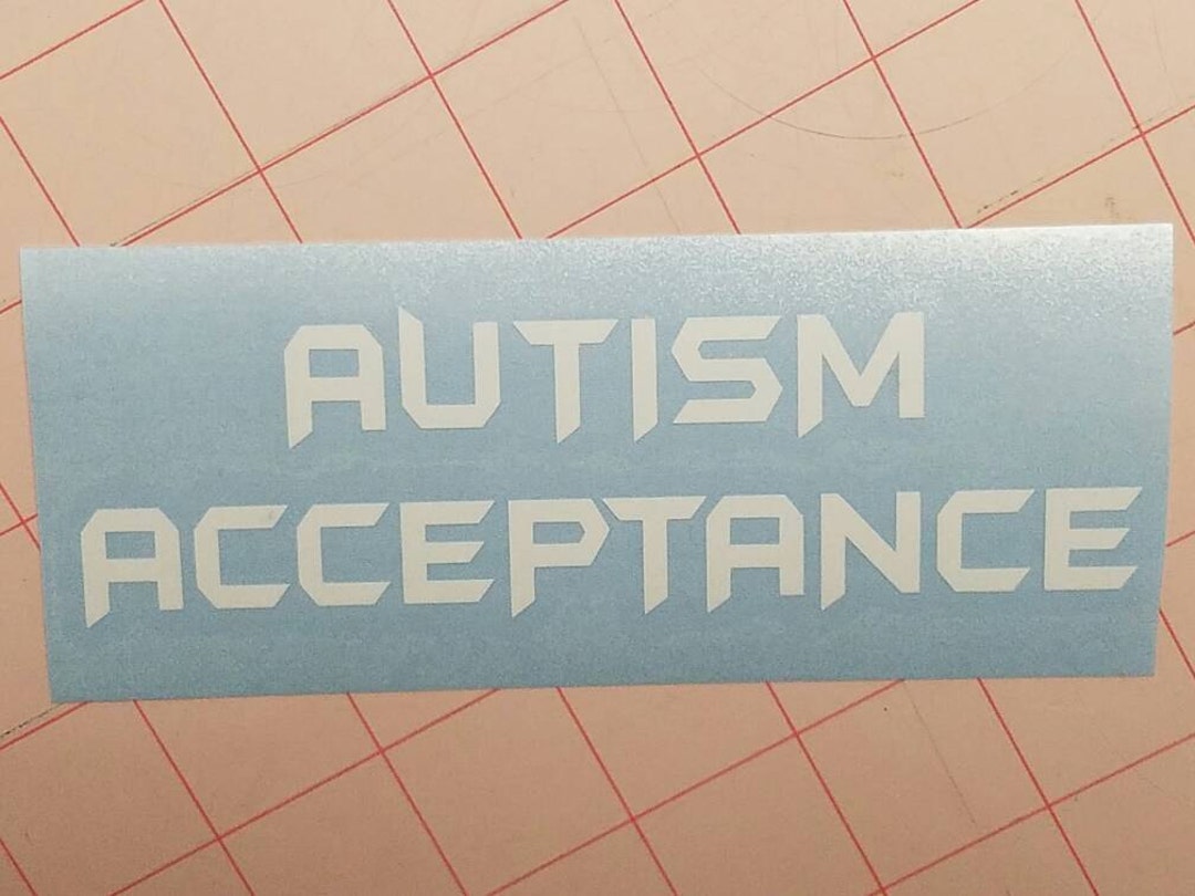 Calcomanía de concientización sobre el autismo Aceptación del autismo ...